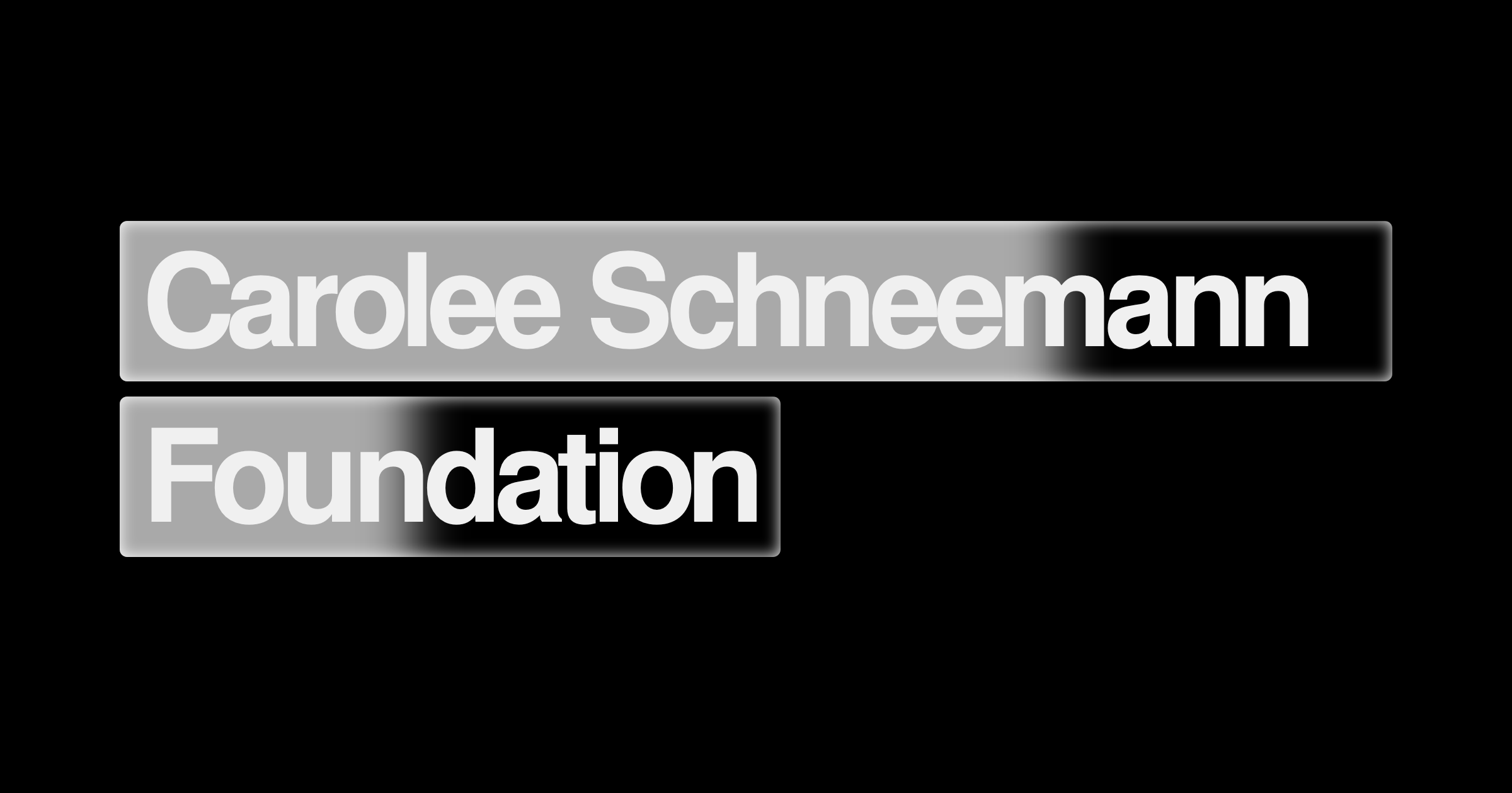 Chronology | Carolee Schneemann Foundation
